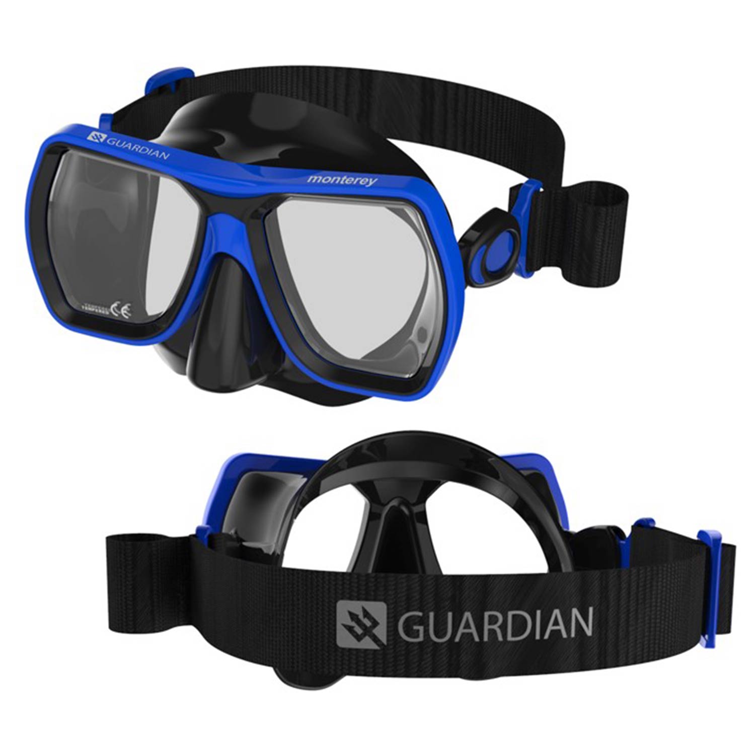 GUARDIAN SCUBA MONTEREY Adult Mask, Black/Blue